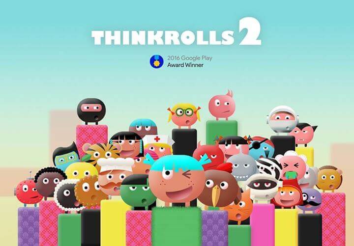 Thinkrolls 2 vinder af Google play award 2016 | Gode apps til børn